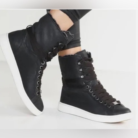 UGG | Shoes | Ugg Starlyn Sheep Skin Lined Leather Sneaker 65 | Poshmark